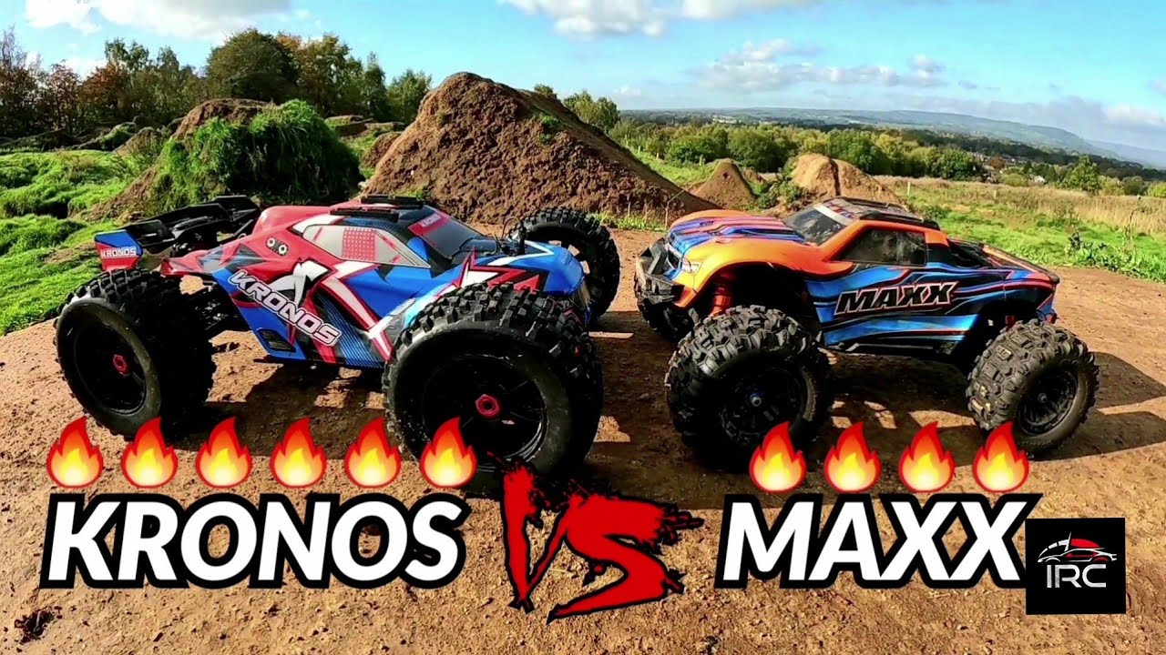 KRONOS XP v's Traxxas MAXX !!!! 💥💥🚀 😯🔥 EPIC BATTLE at the BMX Dirt ...