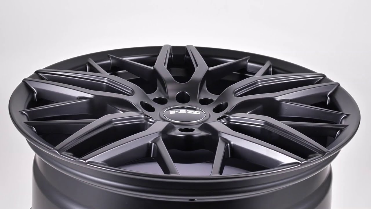 NS Wheels - NS1803 Matte Black - YouTube