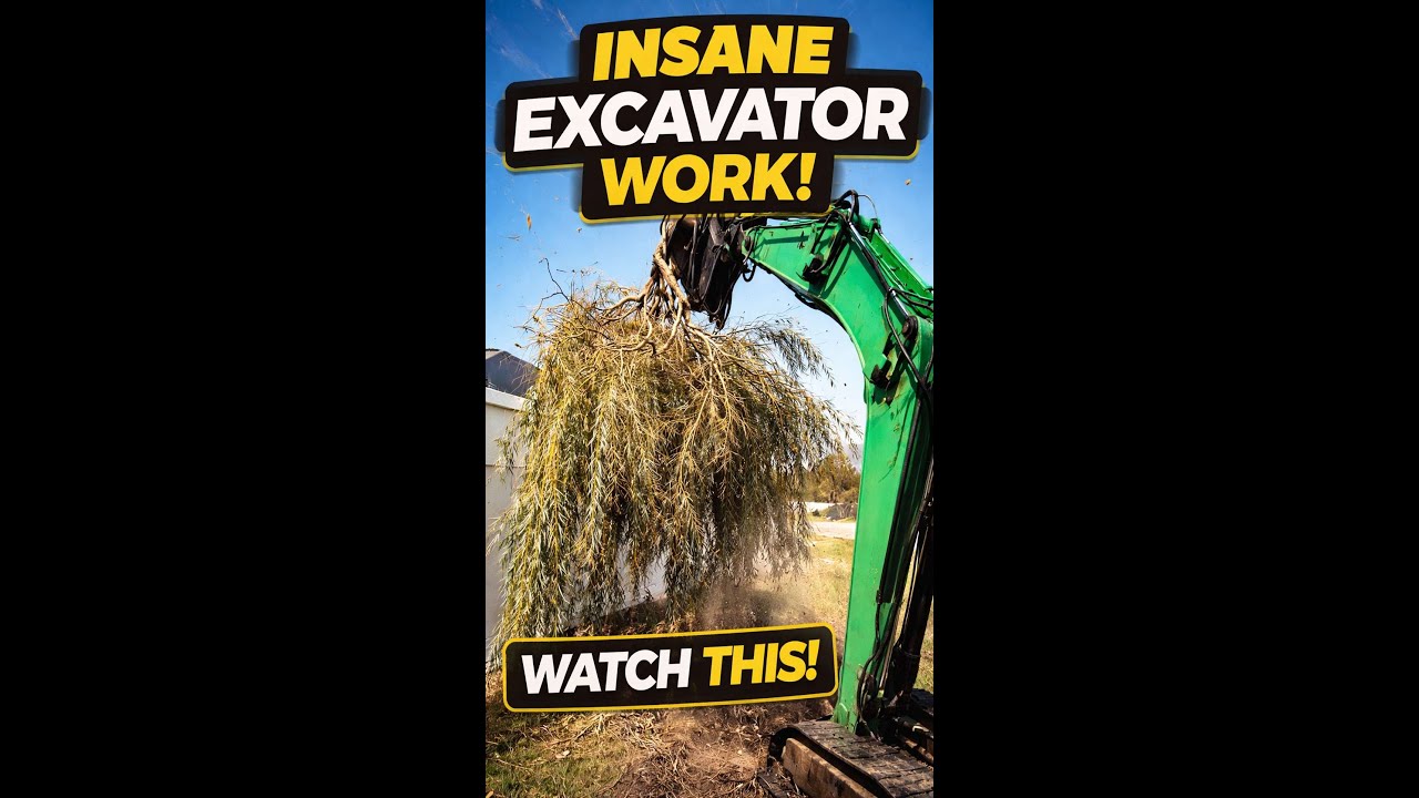 Tree Removal With Excavator in Norfolk VA - YouTube