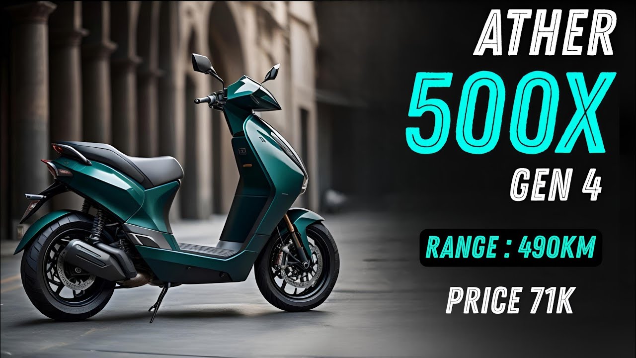 ATHER 500X Gen 4 2024 | 310KM Range | LAUNCH DATE & PRICE - YouTube