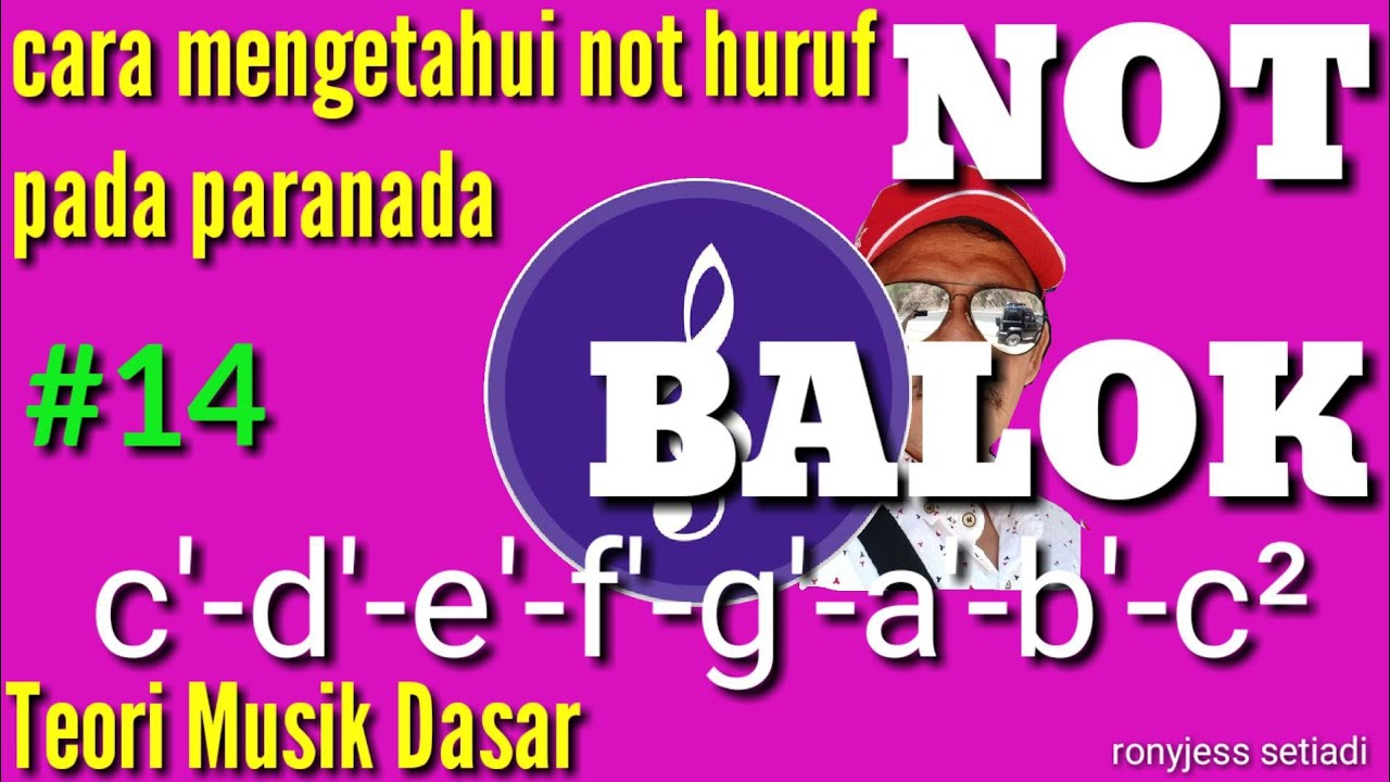 Cara Membaca Not Balok dan Not Huruf pada Garis Paranada - Teori musik ...