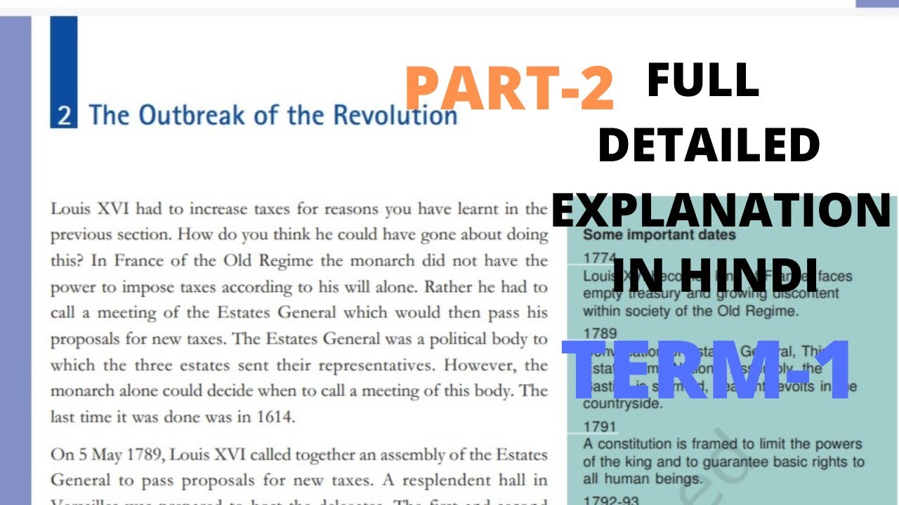 Class 9th history chapter 1 The French Revolution part 2 full detailed ...