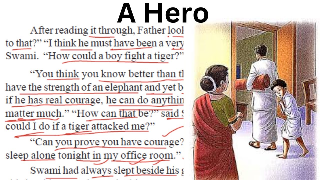 A Hero by R K Narayan | English Story | Hindi Translation | Vocabulary ...