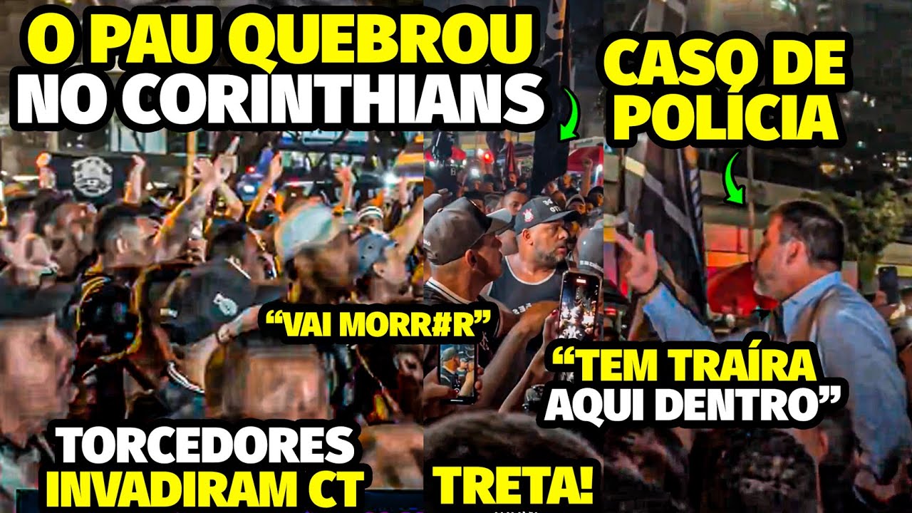 TORCIDA ORGANIZADA INVADE CT DO CORINTHIANS E DÁ ENQUADRO PESADO EM ...