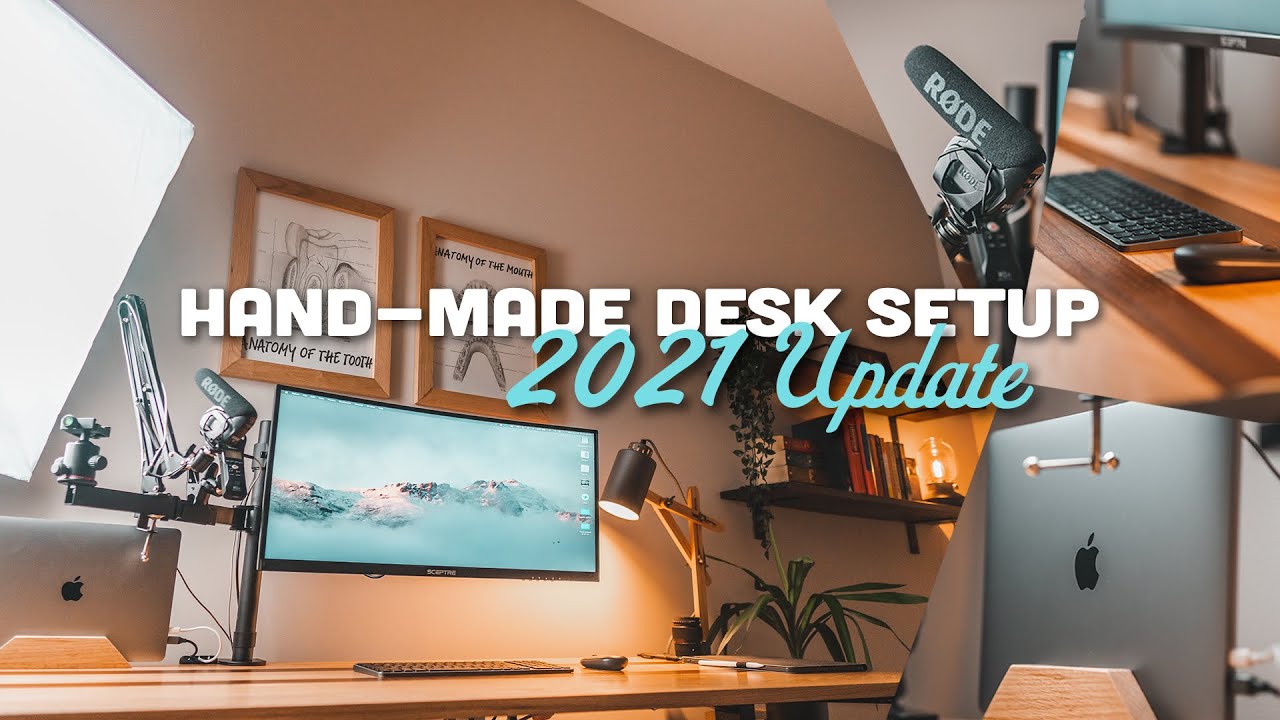 My Hand-Made Student/YouTuber Desk Setup | 2021 Update - YouTube