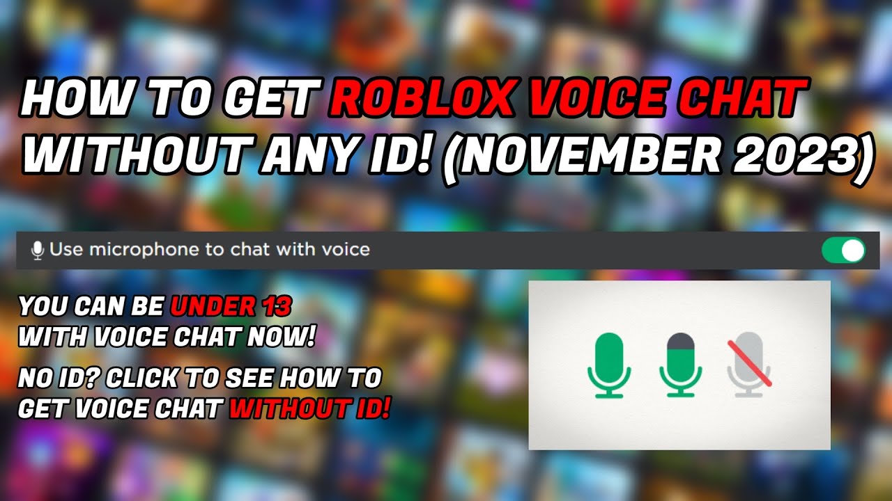 How to get Roblox VOICE CHAT without ID / Identification (November 2023 ...