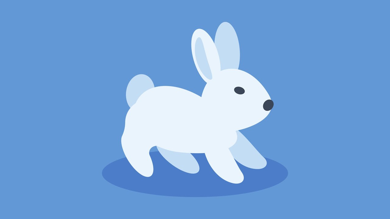 Create a Flat Design Cute Rabbit with Inkscape - YouTube