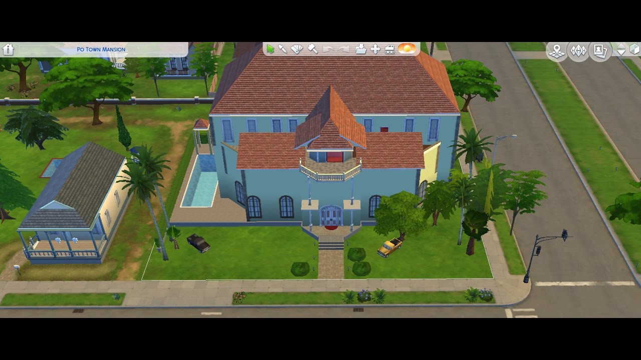 Sims 4: Pokemon Sun/Moon Po Town Mansion - YouTube
