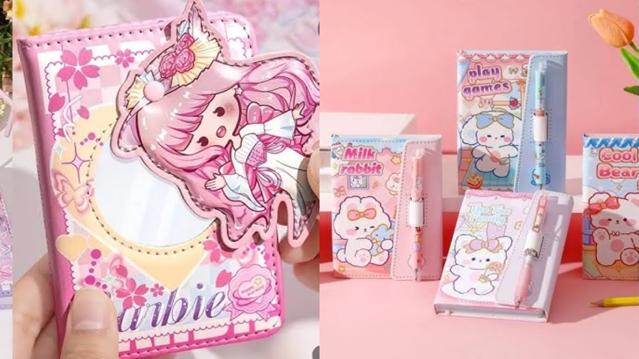 2 Easy Notebook Ideas / how to make stationery at home / miniature ...