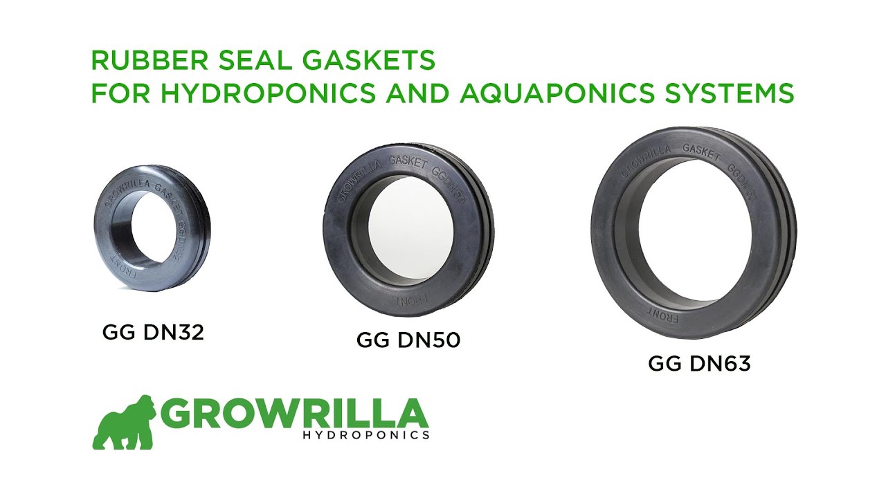 Growrilla seal gaskets for hydroponics and aquaponics systems - YouTube