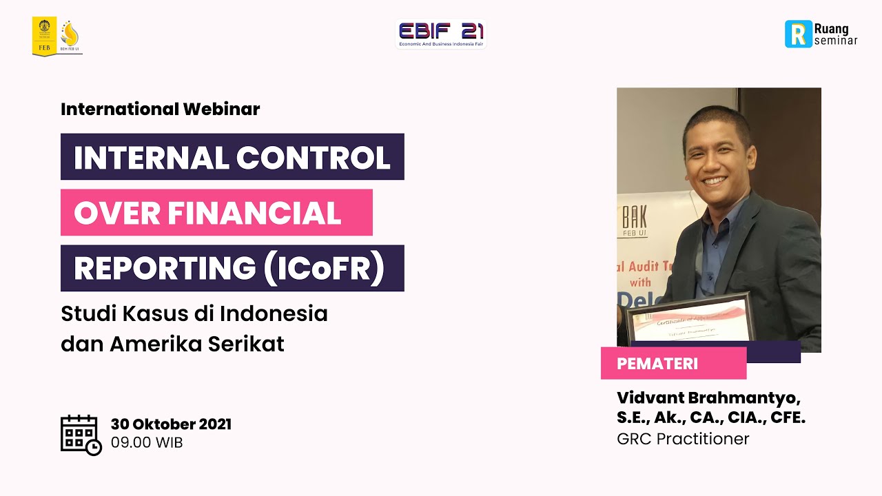 International Webinar : Internal Control Over Financial Reporting ...