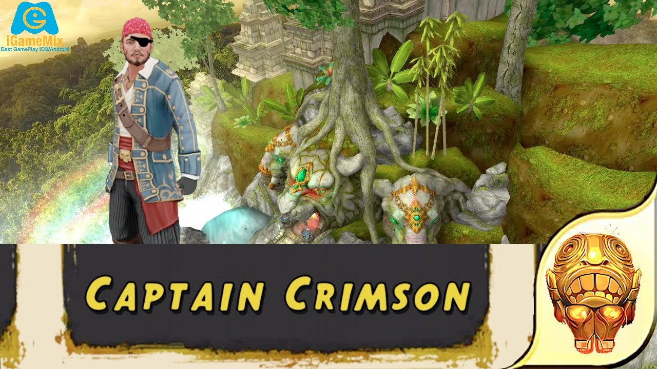 iGameMix🌝Temple Run 2 ⎜Captain Crimson⎜ Lappy Hat⎜Party Candles Skin ...
