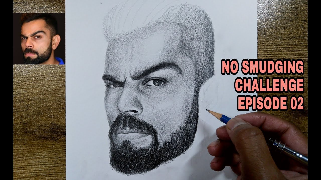 How to draw face using pencil without any blending tools Episode 02 ...