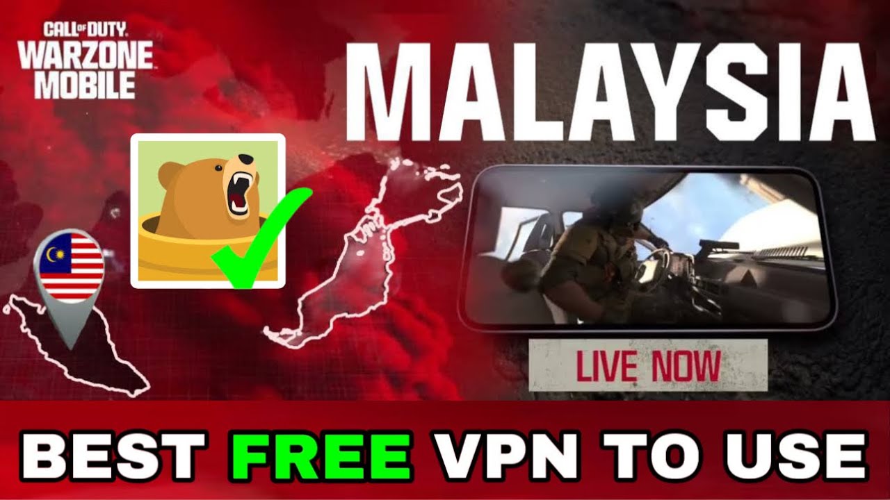 BEST FREE VPN FOR *NEW* MALAYSIA SERVER IN WARZONE MOBILE - YouTube
