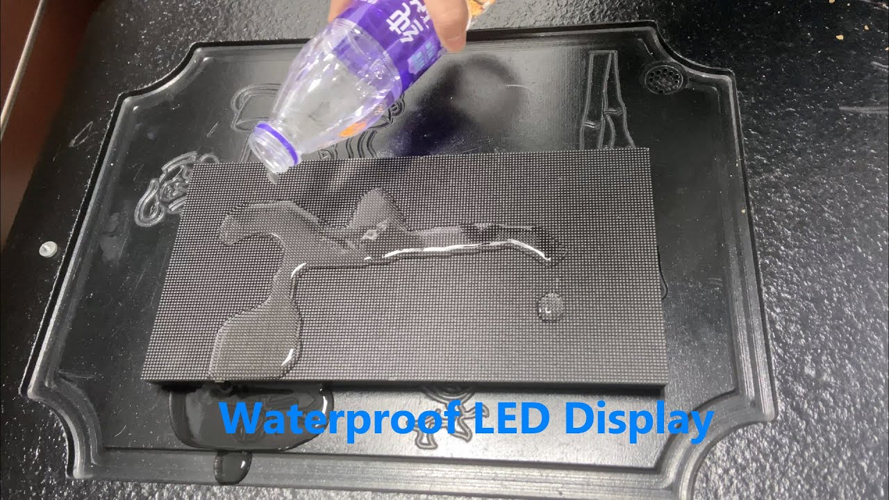 Waterproof Test of the Led Screen|Nano Coating Led Display - YouTube