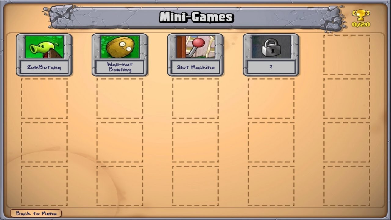 Plants vs Zombies @ FULL Mini Game @ - YouTube