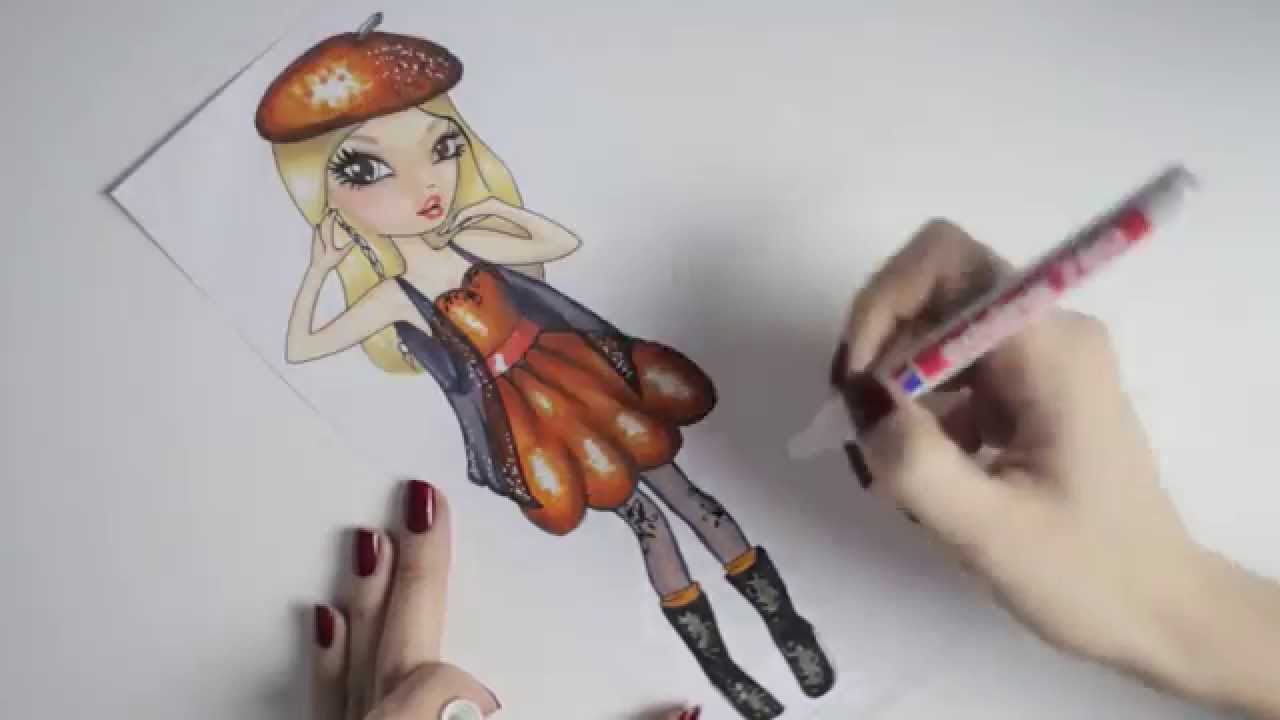 Topmodel Malbuch | Halloween - Woche | Kürbiskleid||Pumpkindress malen ...