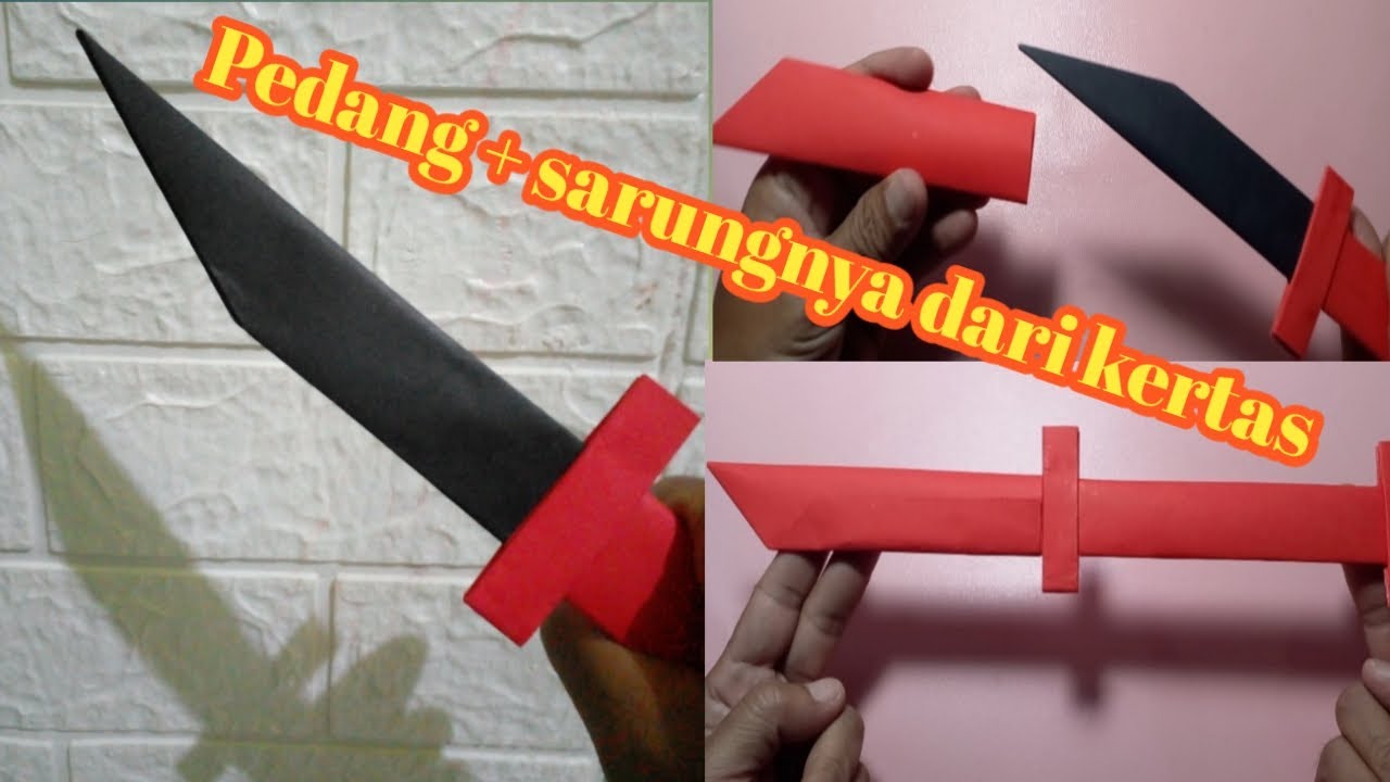 MEMBUAT PEDANG DARI KERTAS - YouTube