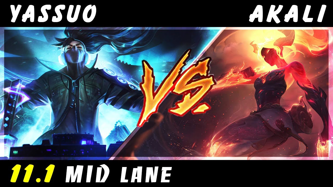 YASSUO - Yasuo vs Akali MID Patch 11.1 - Yasuo Gameplay - YouTube