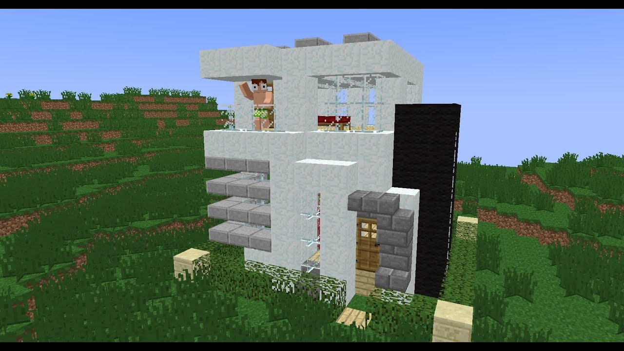 Minecraft - Modern House 9x9 Czyli jak porządnie wykorzystać działkę na ...