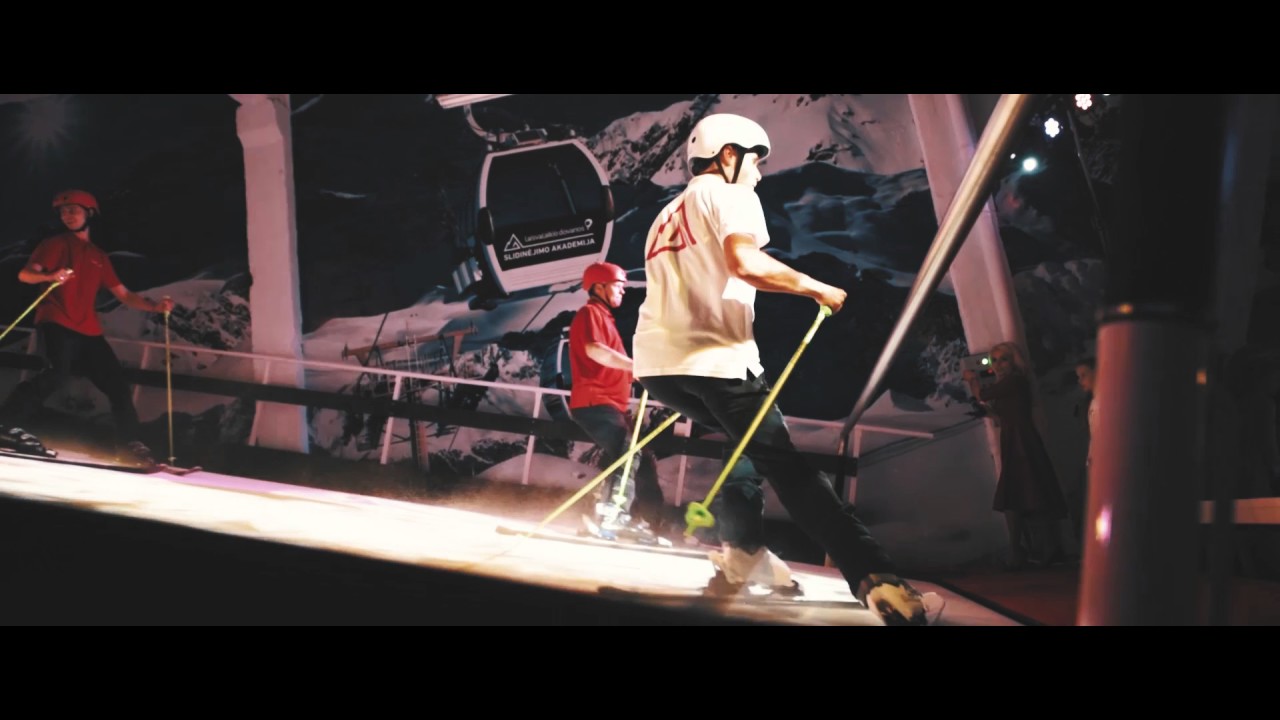 Slidinėjimo akademija Vilniuje - YouTube