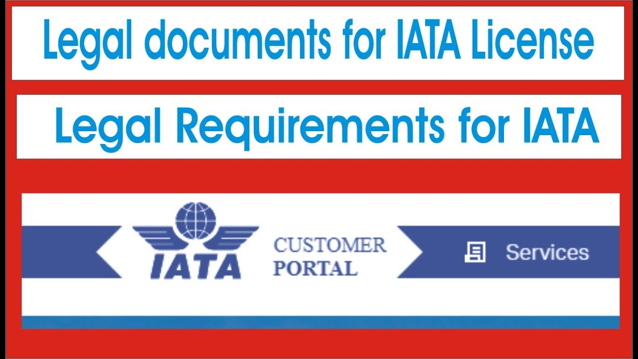 Legal documents required for IATA License. Mandatory requirements for ...