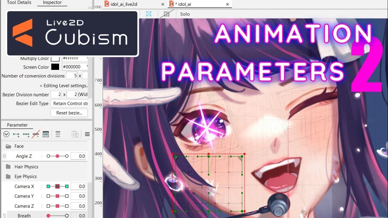 Live2D Animation - Parameter Walkthrough【Hoshino Ai】 - YouTube