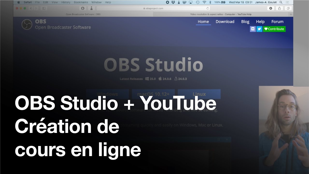OBS + YouTube | Création de cours en ligne - YouTube