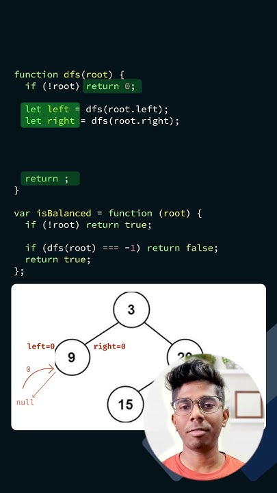 DSA Series Day 14 Balance binary tree #programming #interview #javascript - YouTube