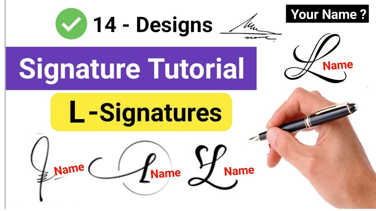 A to Z Signature Style | Signature Style Of My Name | L Signature Style ...