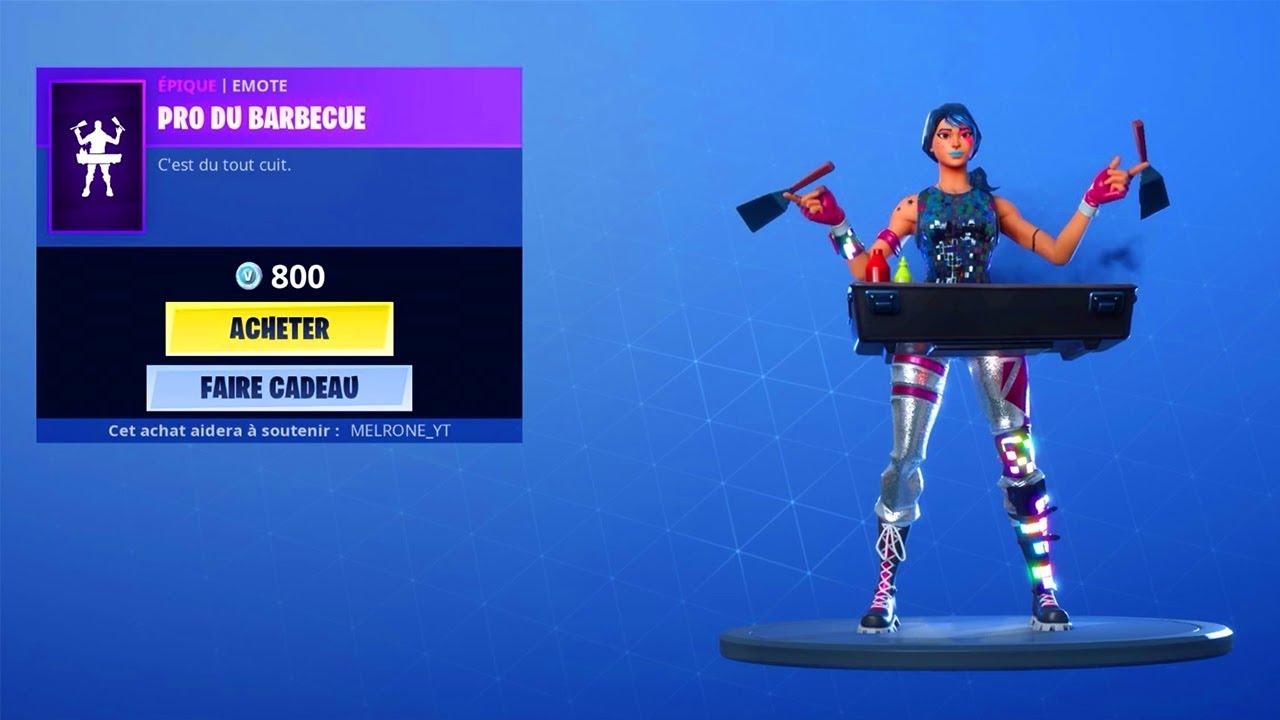 FORTNITE: NEW EMOTE - PRO DU BARBECUE (Nouvelle Danse) - YouTube