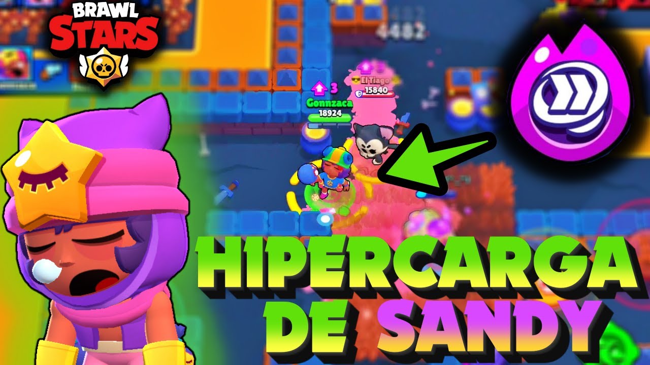 La nueva HIPERCARGA de SANDY ROMPIÓ EL JUEGO 💤☁️😴 - Brawl Stars ...