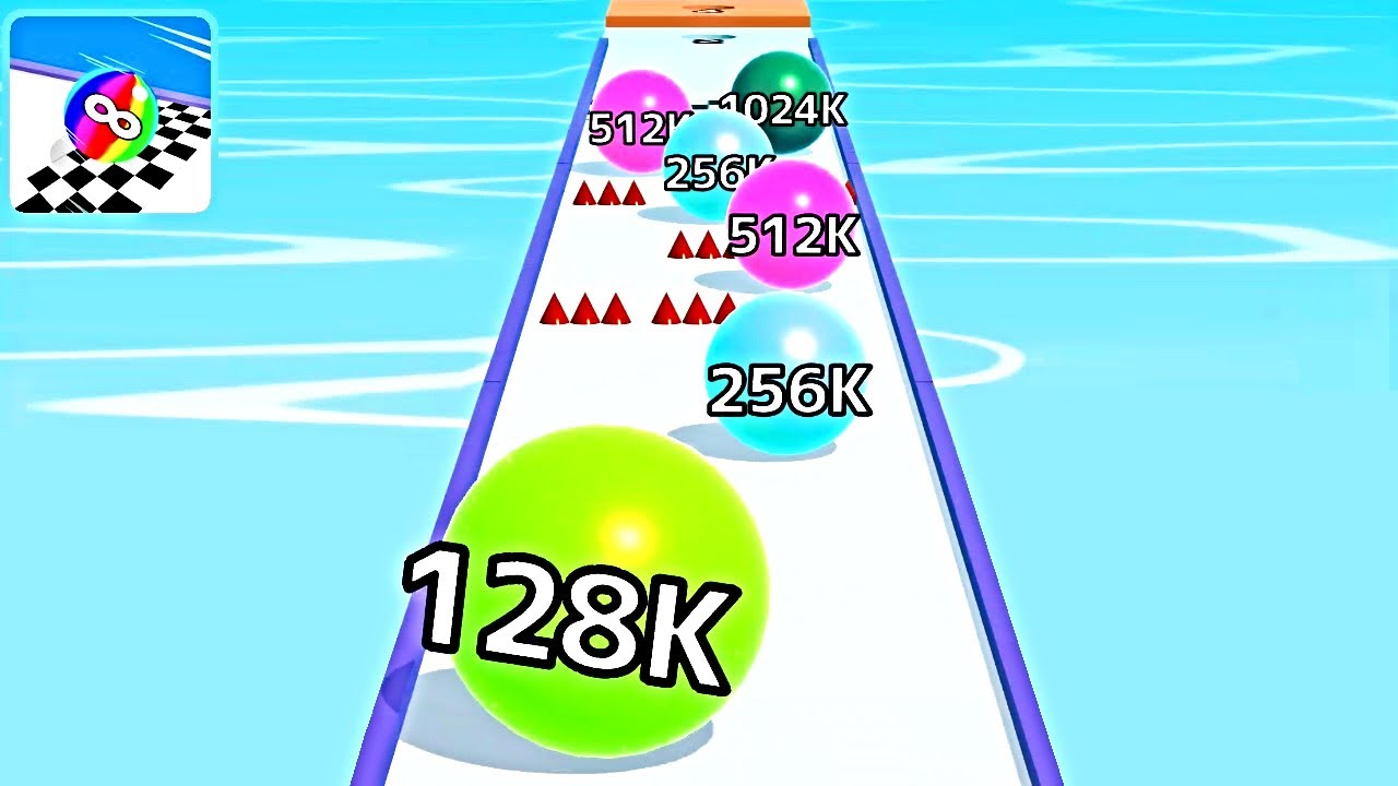 Ball Run Infinity Number ! All Levels Gameplay (1072-1079) android, ios - YouTube