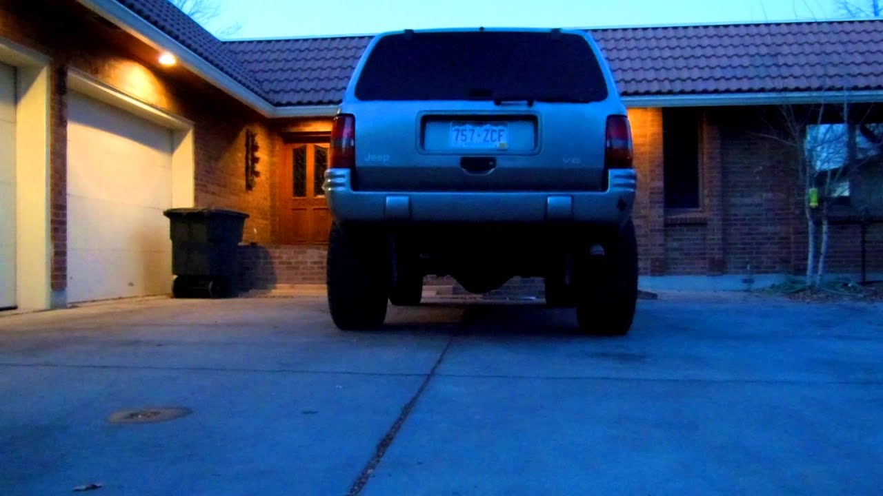 Jeep ZJ Straight Pipe; High-Flow Cat - YouTube