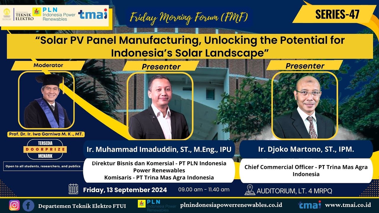 FMF Series 47 - Solar PV Panel Manufacturing,Unlocking the Potential ...