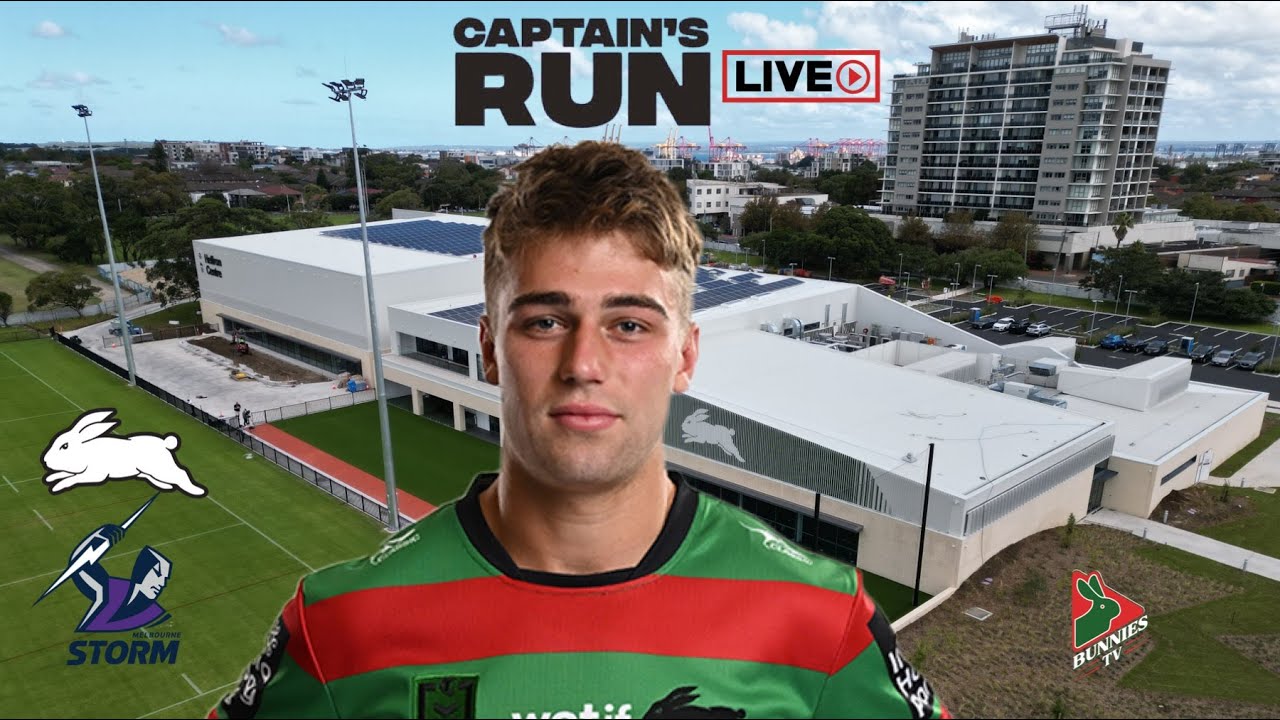 Rabbitohs v Storm Captains Run - Live - YouTube