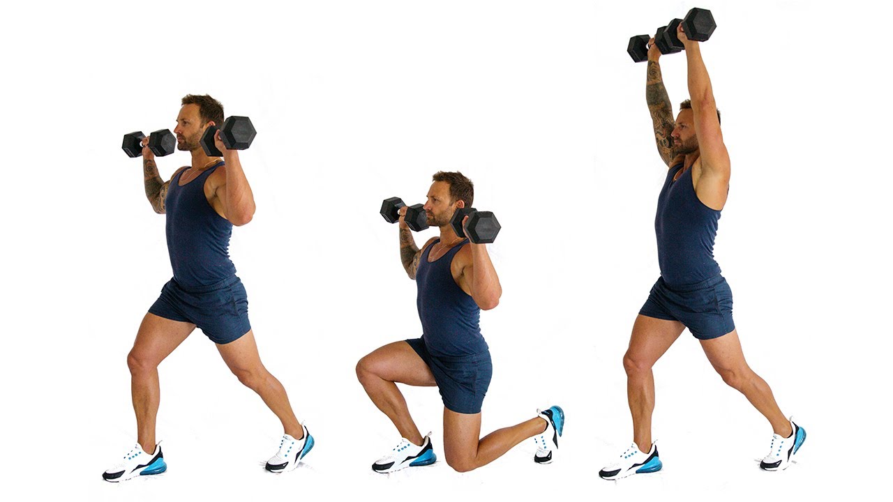 HOW TO: SPLIT SQUAT SHOULDER PRESS - YouTube