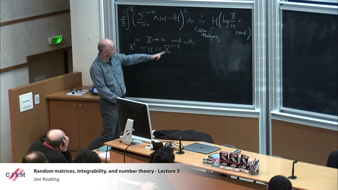 Jon Keating: Random matrices, integrability, and number theory ...