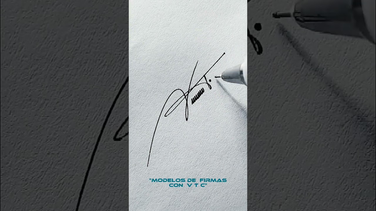 FIRMA ELEGANTE CON V - YouTube