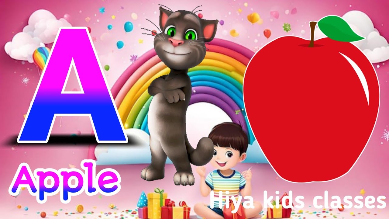 One two three,1 to 100 counting,ABCD, A for Apple, 123 Numbers, learn ...