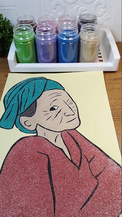 Malu Punya ibu Cacat // Mewarnai Gambar Dengan Pasir Warna - YouTube