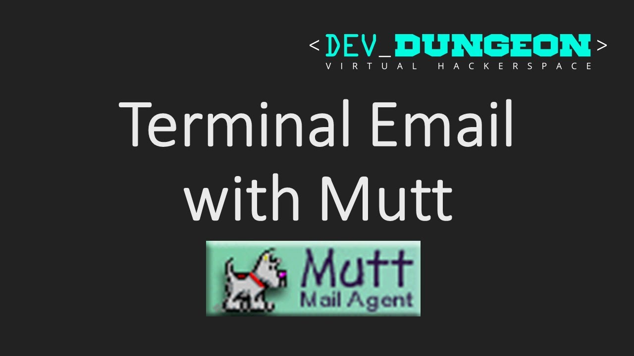 Email in Terminal with Mutt - YouTube