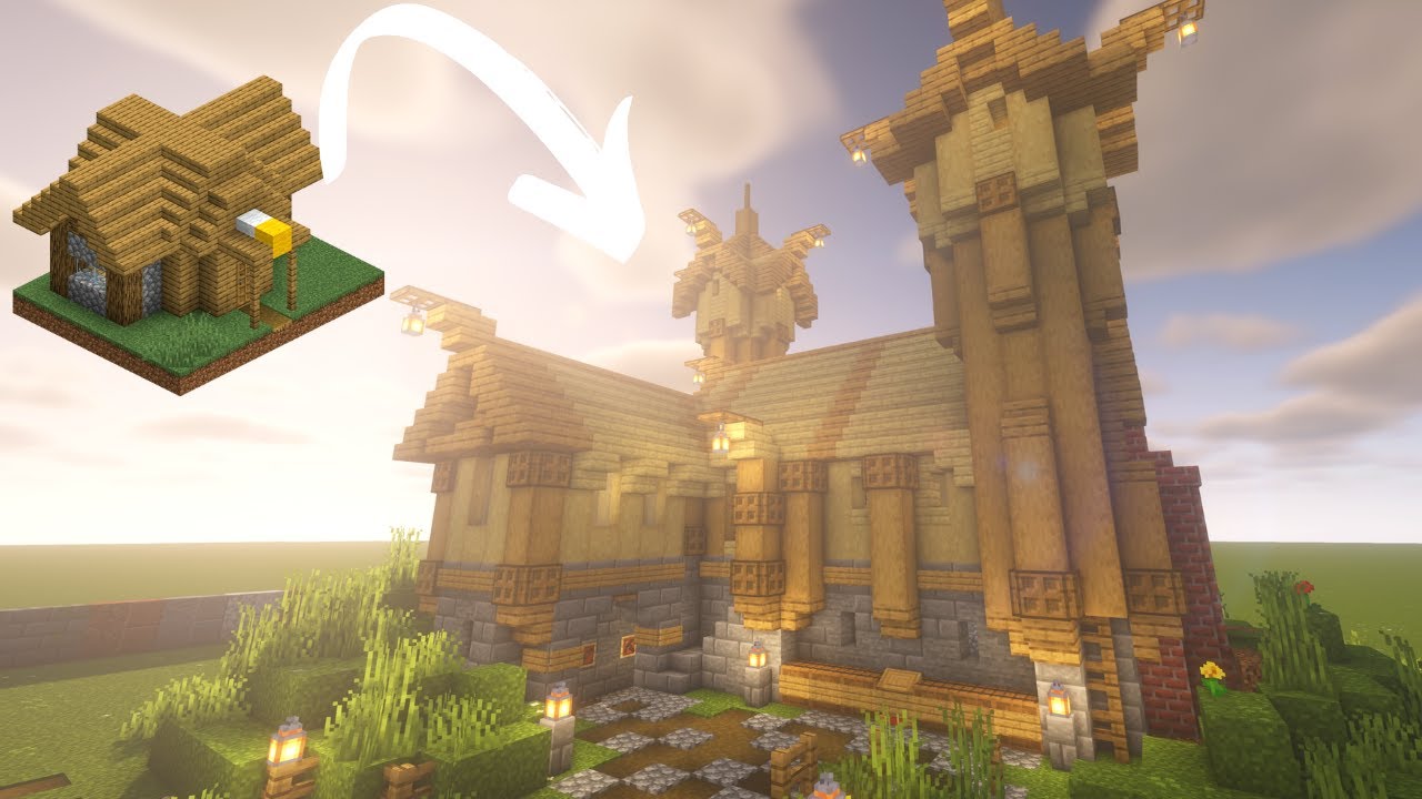 Building a Custom Minecraft Villager House! The Fletcher - YouTube