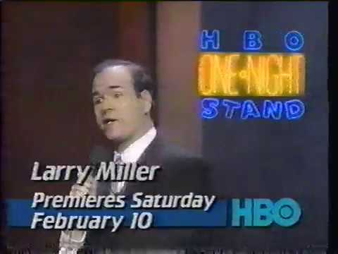 1990 VHS HBO ONE NIGHT STAND COMEDY PROMO LARRY MILLER - YouTube