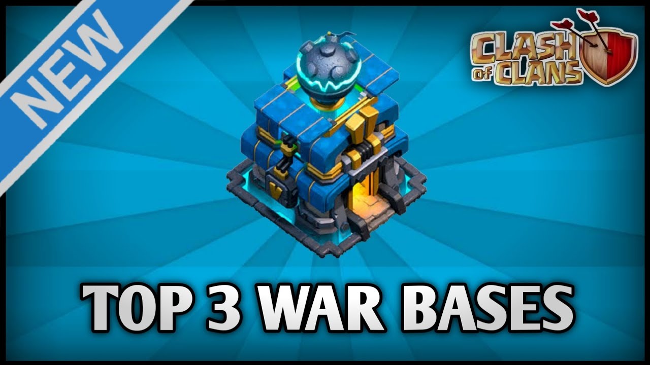 TH12 Top 3 New War Bases | Dangerous War Bases | After Update | With ...