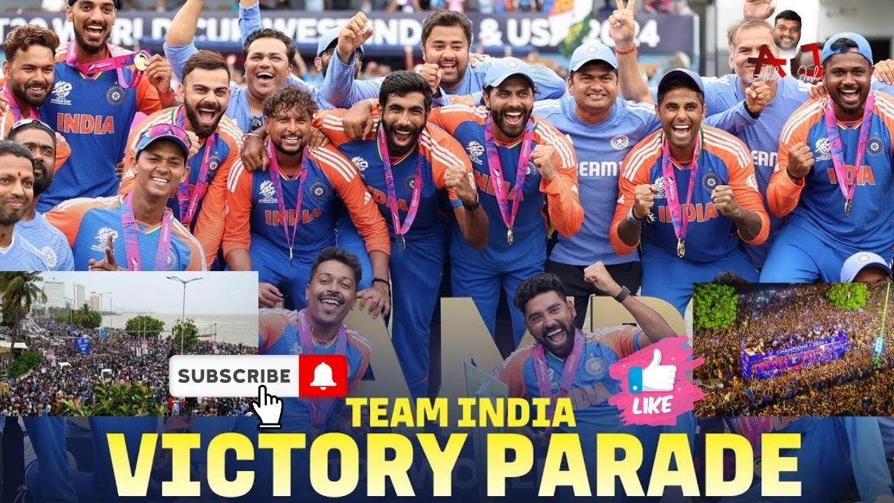 Team India Victory Parade I T20 WorldChampions 2024🏆 #t20worldcup # ...