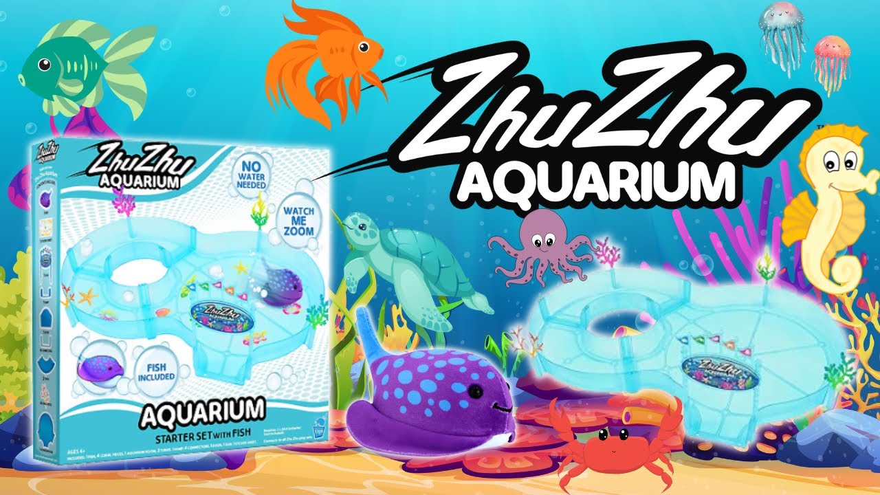 Zhu Zhu Aquarium Starter Set With Fish Unboxing & Playthrough - YouTube