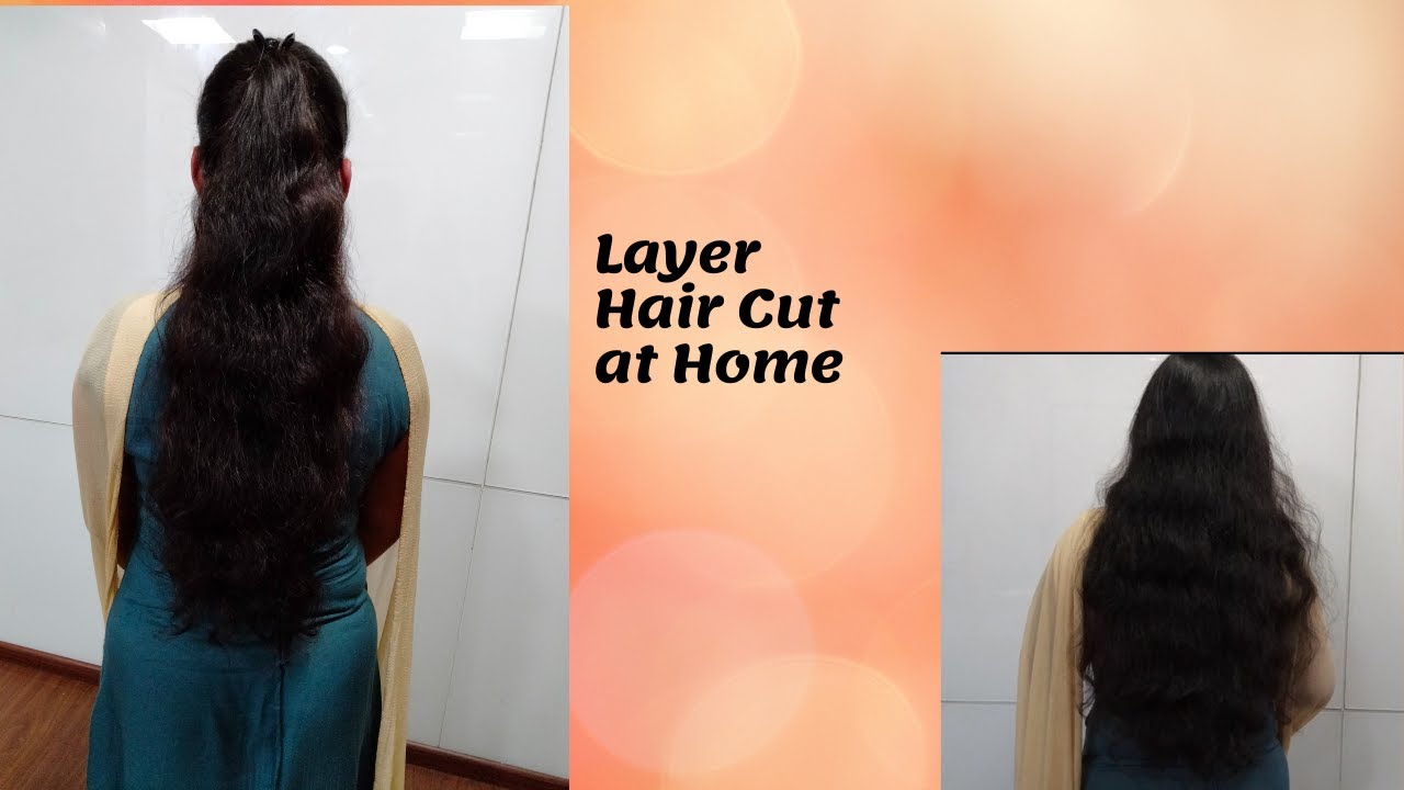 Simple Layer Cut at Home with Hair Style - 7 Idiots - YouTube