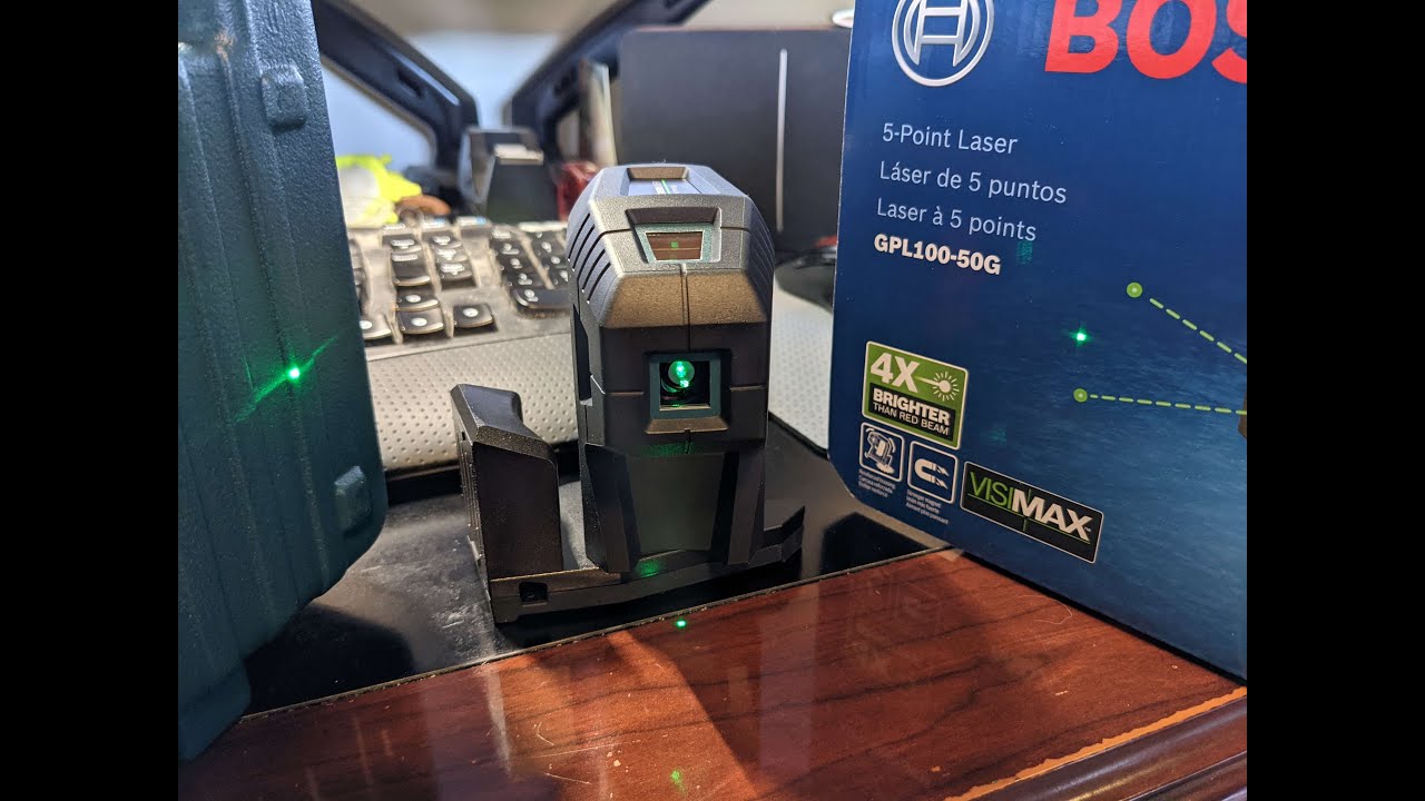 Review of Bosch 5-point laser - YouTube