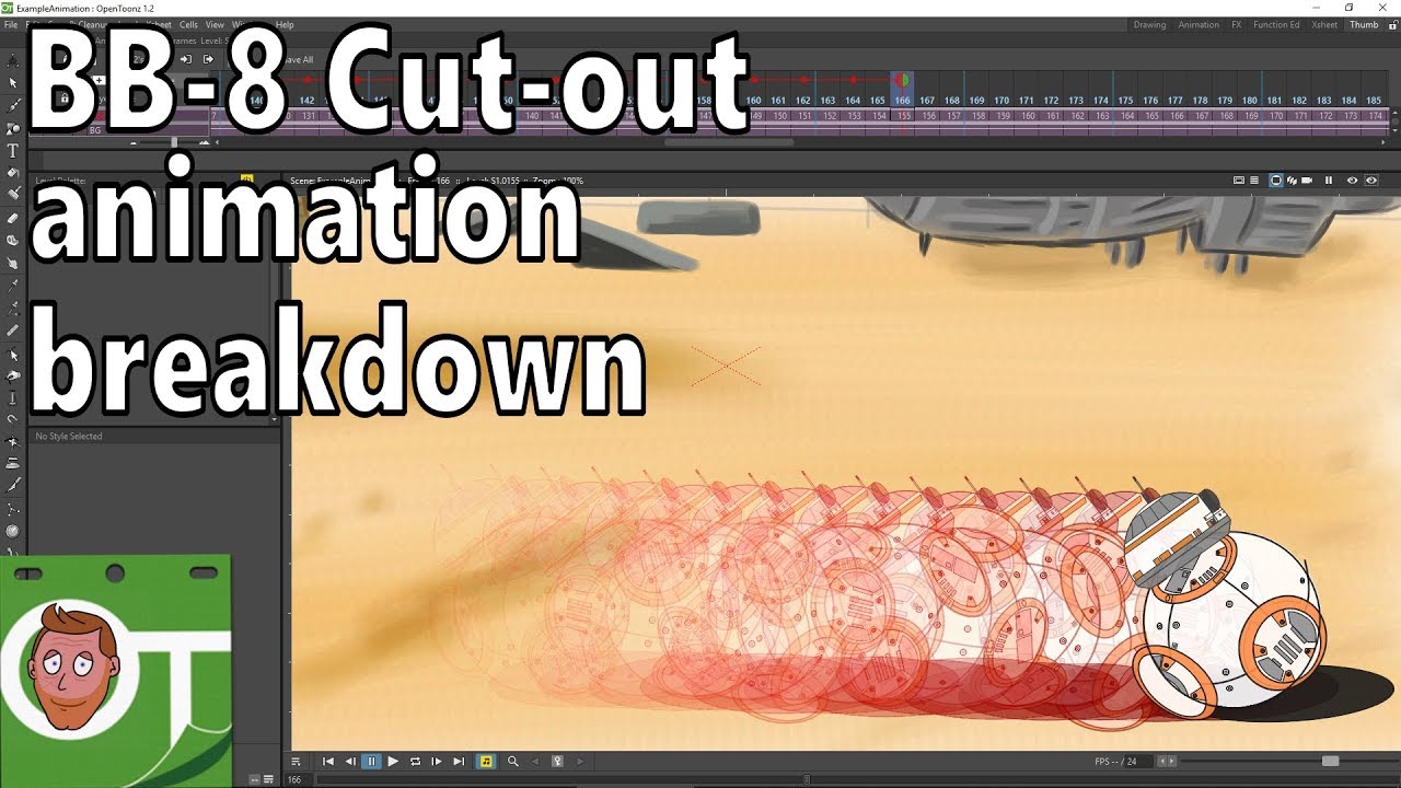 BB-8 Cut Out Animation Breakdown - YouTube